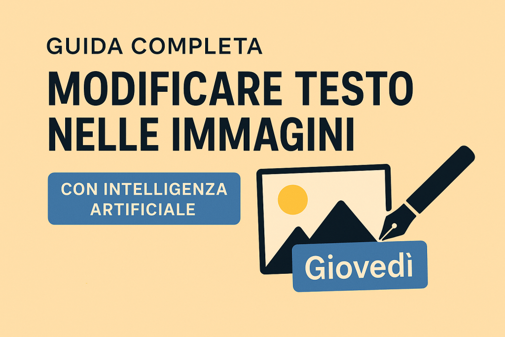 Editor di immagini AI per modificare testo nelle immagini